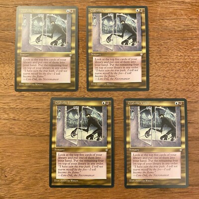4x Diabolic Vision NM+ NEVER PLAYED MTG Ice Age 1995 Magic x4 FREE ...