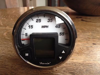 Mercury Smartcraft Speedometer With Digital Display Faria Part# 1G1133L ...