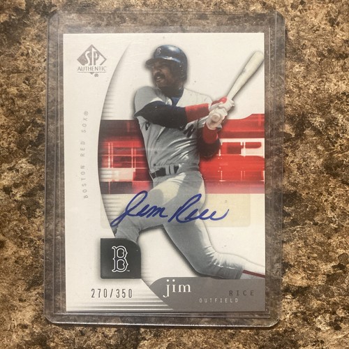 2005 SP Authentic Jim Rice Red Sox HOF Autograph 270/350 | eBay