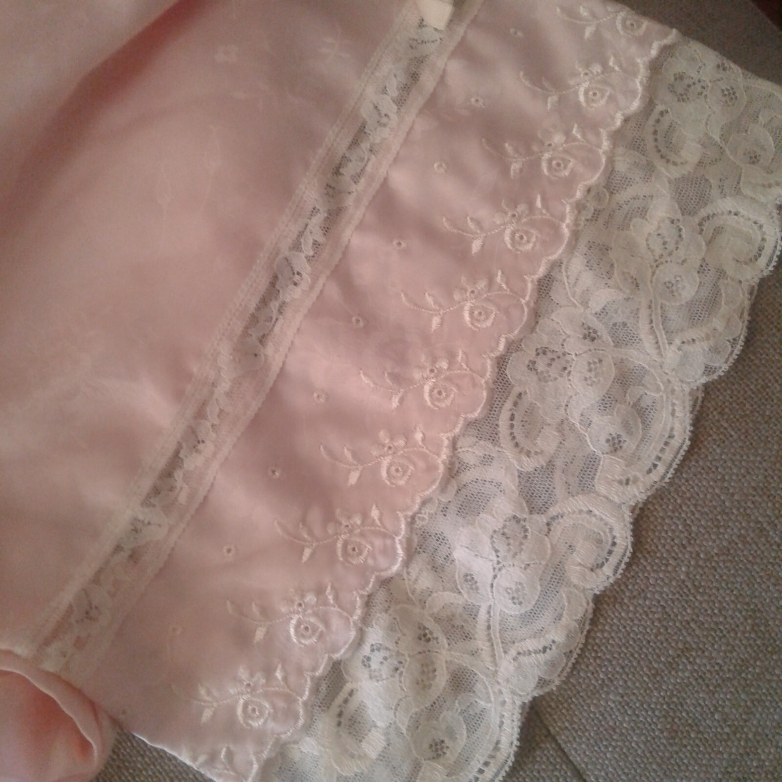 VTG Christian Dior Lingerie Light Pink Robe Union Mad… - Gem