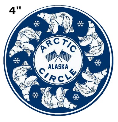 ARCTIC CIRCLE Patch Iron-On Embroidered Applique Nature Badge Souvenir ...