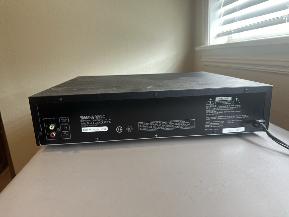 VINTAGE YAMAHA CDC-655 Natural Sound Compact Disc Player 5CD ...