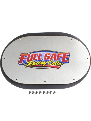 Fuel Safe Tail Tank Cover Plate 7 x 12 in Oval Aluminum Cadmium (CP7x12 ...