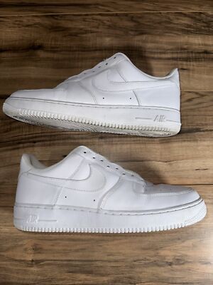Size 13 - Men's Air Force 1 Low White (315122-111) NO LACES | eBay