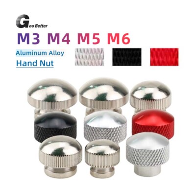 Aluminum Knurled Thumb Nuts High-type/Dome Head Hand Grip Knob Nuts M3 ...