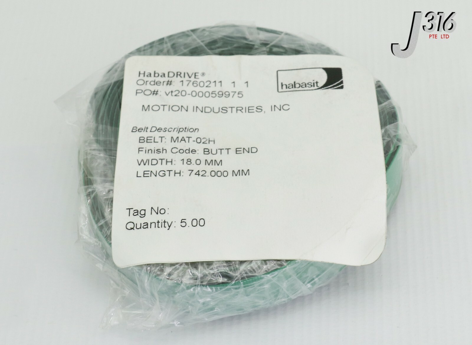 21494 MOTION INDUSTRIES HABASIT MACH TAPES/BELT WIDTH: MAT-02H | eBay