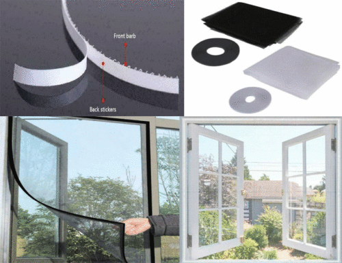 WINDOW SCREEN MESH NET BLK/WHT FLY INESCT BUG SPIDER MOSQUITO MOTH DOOR ...