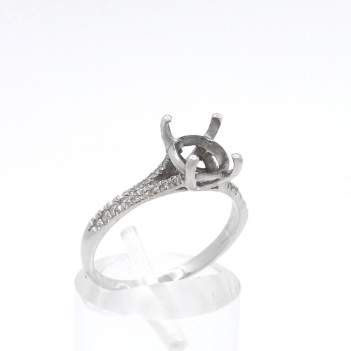 14k White Gold Diamond Engagement Ring Setting Mounting Trellis Head ...