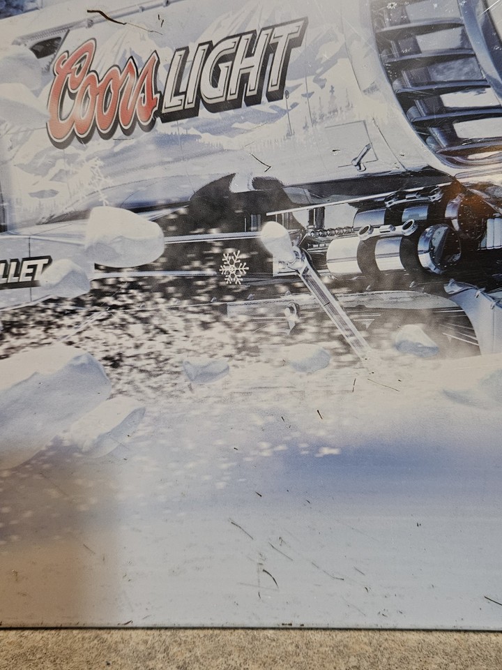 Coors Light Silver Bullet Train 18" x 12" metal advertising Tin sign | eBay