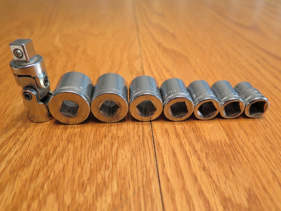NAPA Socket Set 3/8" Drive, 3/8" - 3/4" Sockets + Napa 3/8" Swivel ...