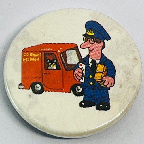 Vintage Postman Pat Jess Pin Button Badge Royal Mail Van Children's ...