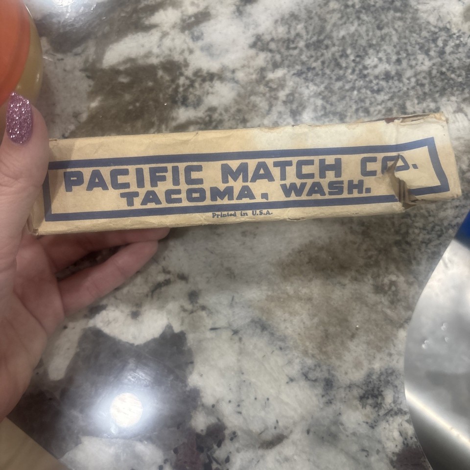 FIRE CHIEF STICK MATCHES Classic MATCHBOX Strike Anywhere Tacoma ...