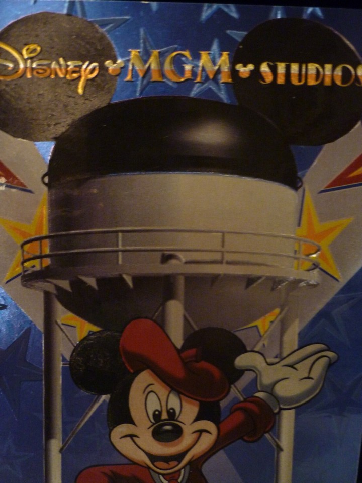 DISNEYWORLD MGM STUDIOS EARFUL TOWER NEW FOIL POSTCARD~MICKEY NEW ...
