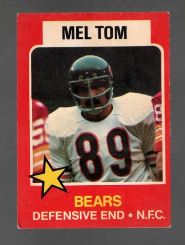 1975 Wonder Bread Mel Tom Chicago Bears #24 Good | eBay