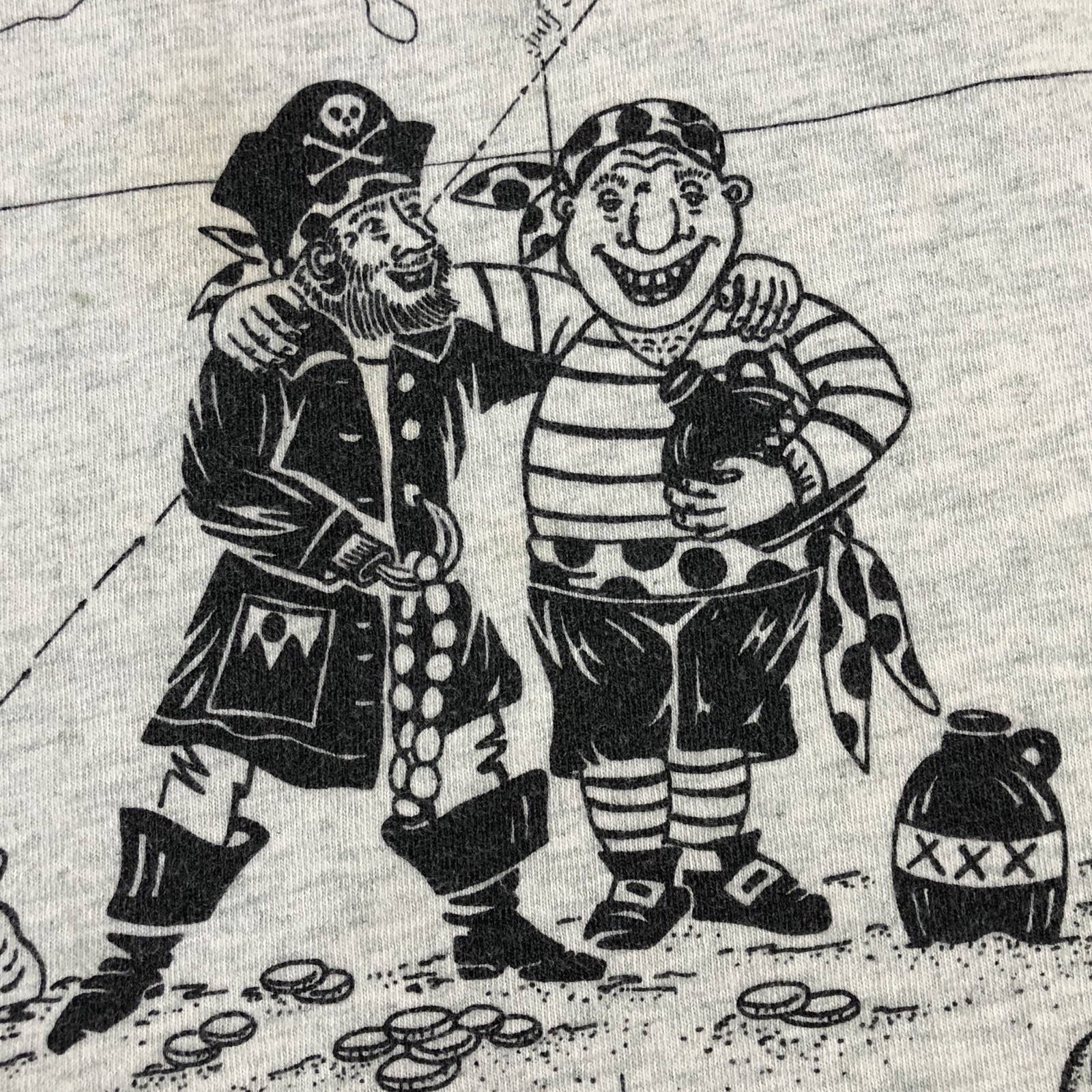 Pirates Florida Keys Treasure Map All Over Print Vint… - Gem