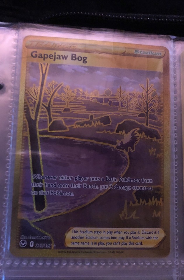 Gapejaw Bog 213/195 Secret Rare Pokemon Silver Tempest NM | eBay