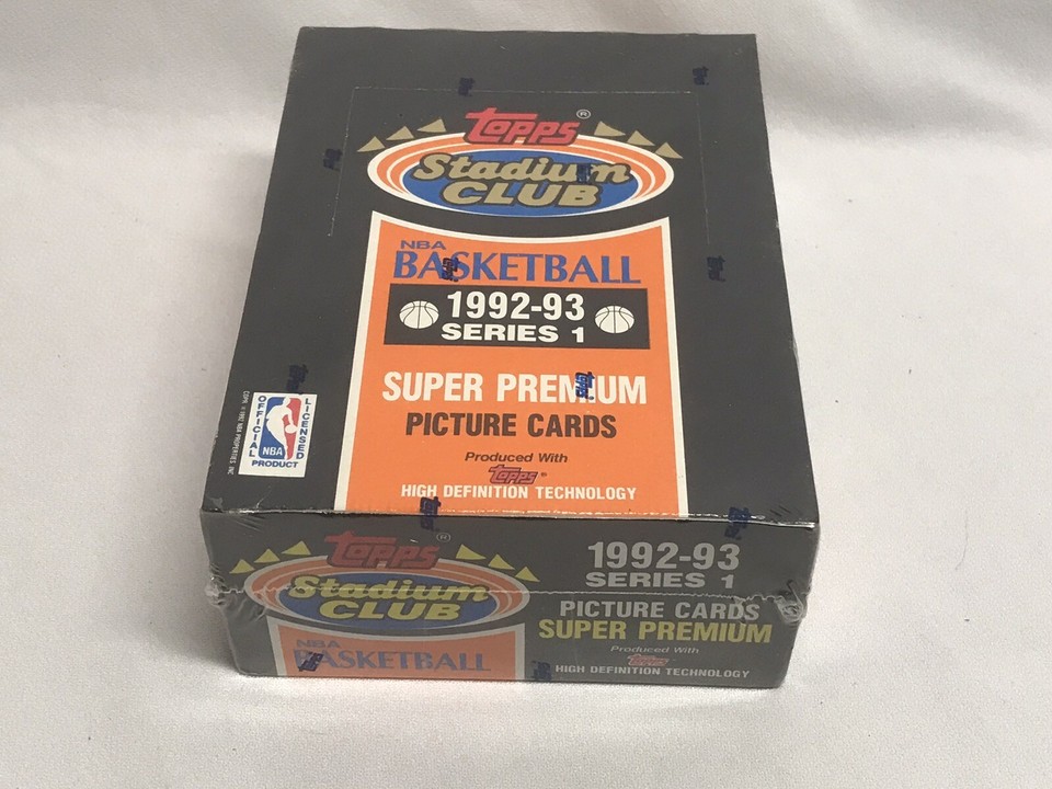 1992-93 Topps Stadium Club Series 1 Basketball Factory Sealed Box ...