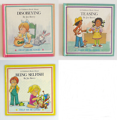 Lot of 3 "Help Me Be Good" Children's Books - Joy Berry | eBay