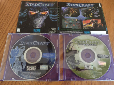 Starcraft and Starcraft Brood War Expansion Set (PC, 1998) CD-ROM ...
