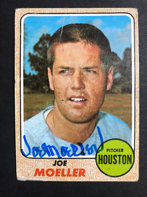 Joe Moeller Astros signed 1968 Topps baseball card #359 Auto Autograph ...