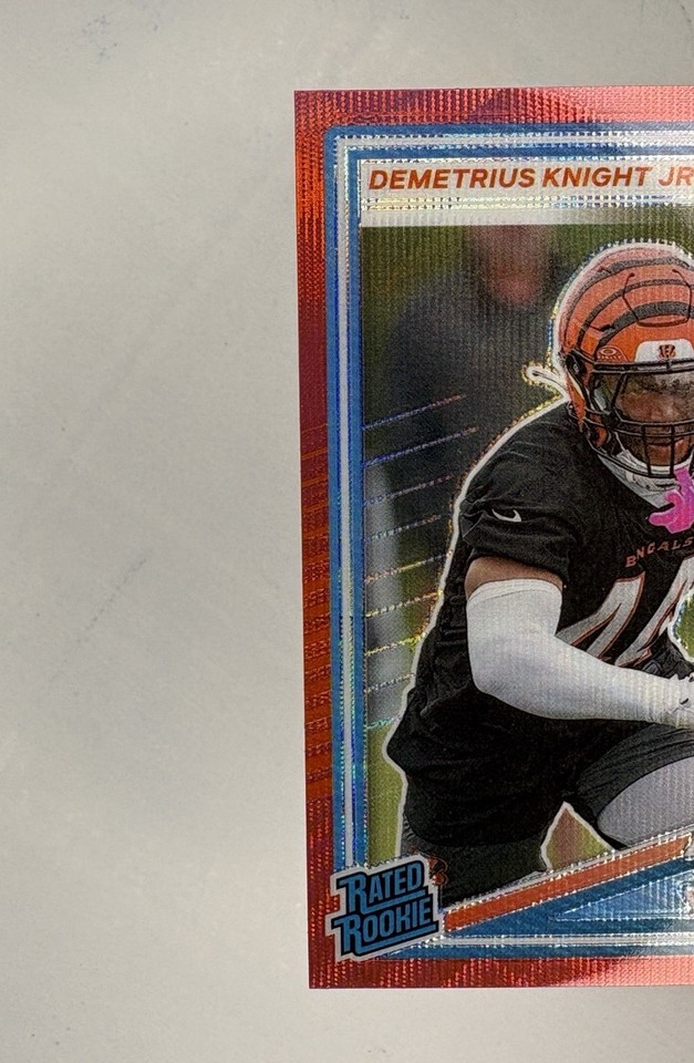 2025 Demetrius Knight Jr Panini Donruss Optic Preview Red Wave Rated ...