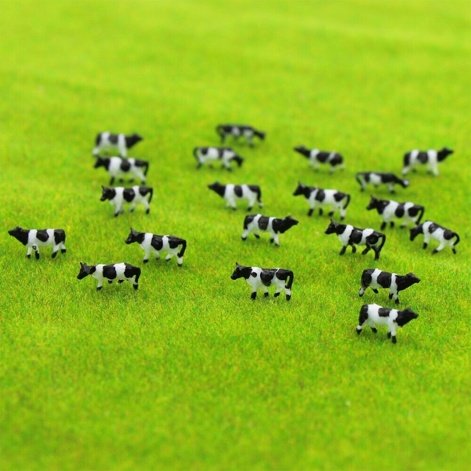 Cow Model*30 Model Train Outdoor Landscape Plastic Railway Sand Table ...