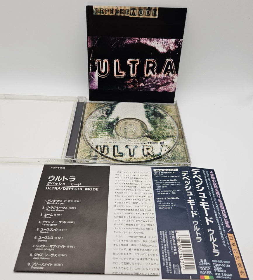 DEPECHE MODE ULTRA Japan 1st Edition CD TOCP 50158 w/OBI Hidden Track MUTE 1997 | eBay