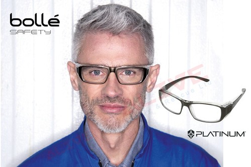 Bolle B808 Safety Glasses Spectacles Clear Lens Prescription Range ...