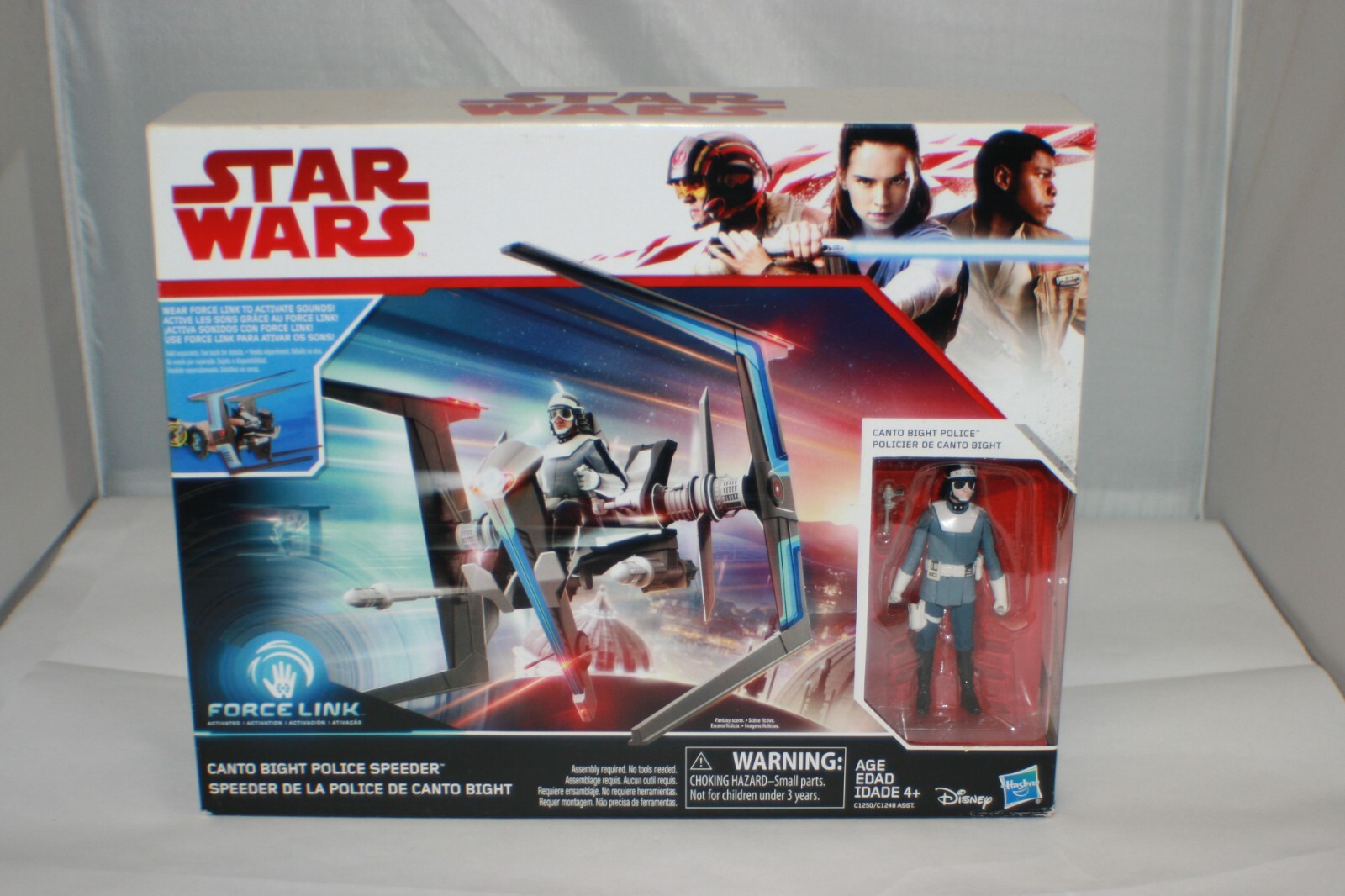Star Wars Canto Bight Police Speeder Action Figure Force Link Hasbro ...