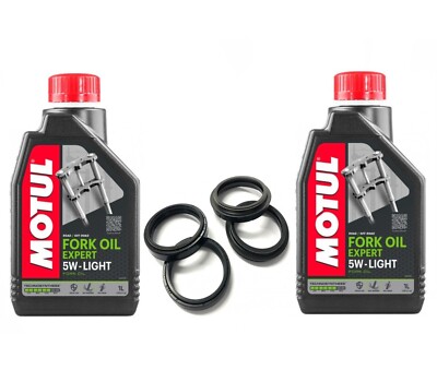 FORK OIL SEAL & DUST SEAL SET + MOTUL FORK OIL BETA 250RR 300RR 2013 ...