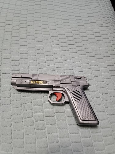Rambo arco 1980s Vintage Plastic Toy Gun 45mm Silver | eBay