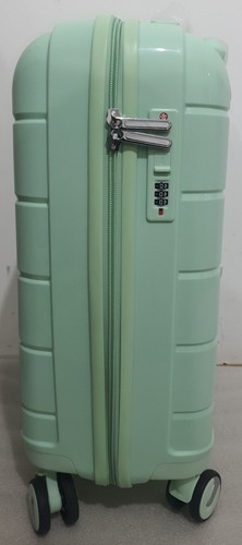 Light Green Hard Shell PP Suitcase Medium Small and Underseat Luggage ...
