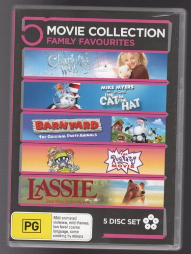 Charlotte's Web/Cat in The Hat/Barnyard/The Rugrats Movie/Lassie - DVD ...