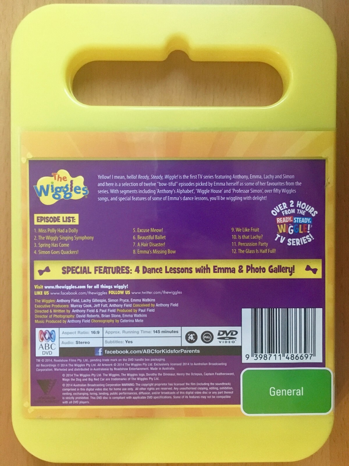 THE WIGGLES-Emma's Bowtiful Day! (DVD, ABC Kids 2014) PAL Region 4 ...