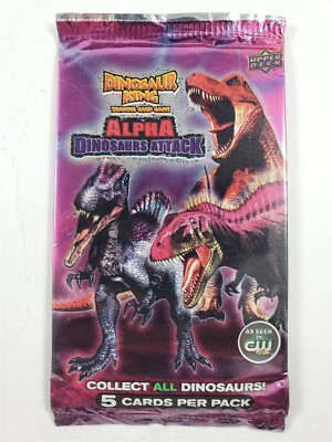 2009 Upper Deck Dinosaur King: Alpha Dinosaurs Attack Unopened Cello ...