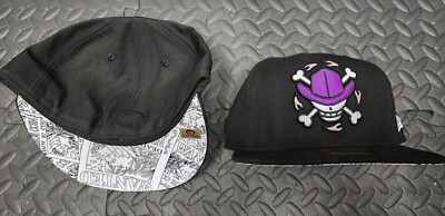 NEW ERA 59FIFTY ONE PIECE Robin 59FIFTY FITTED CAP black/white/purple ...