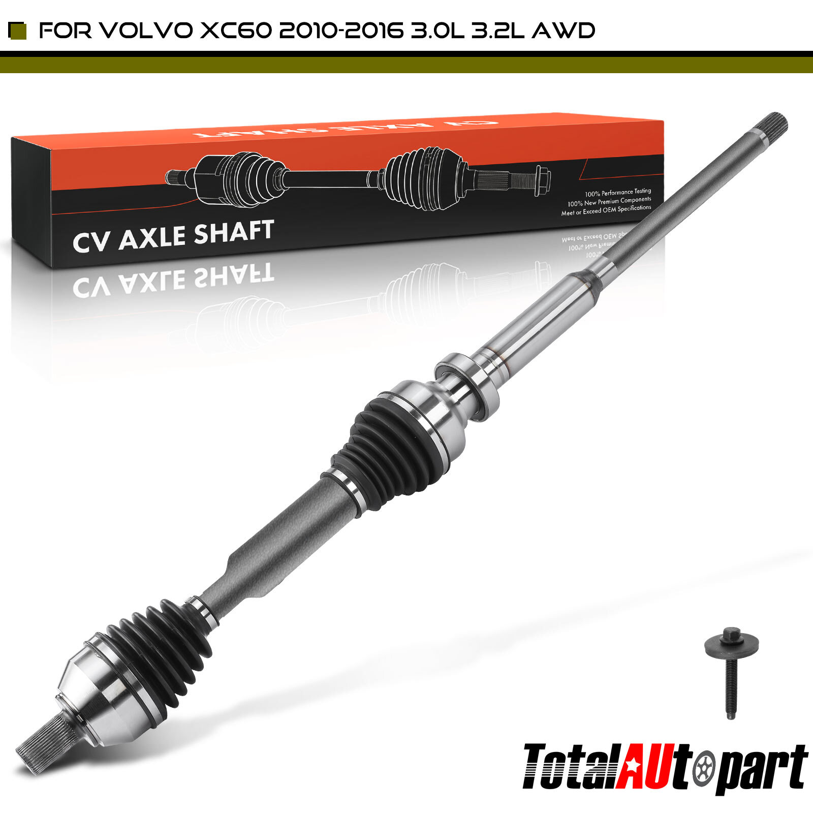 New CV Axle Assembly for Volvo XC60 2010-2016 L6 3.0L L6 3.2L AWD Front ...