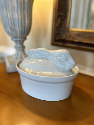 Apilco Porcelain Hare Casserole Dish NWOT NWOB OB READ | eBay
