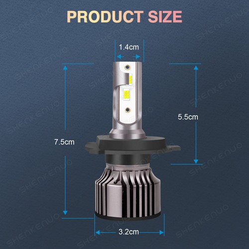 2 SUPER LED HEADLIGHT bulb for Polaris 600 1985-2008 replaces 2870448 ...