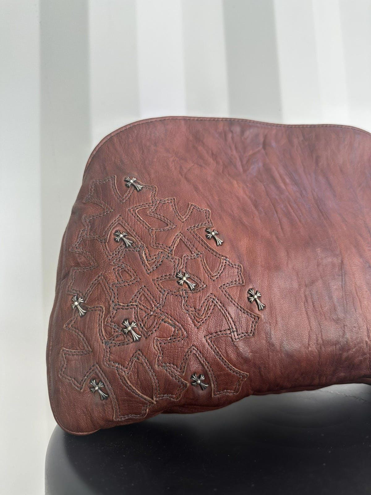 Chrome Hearts Leather Cross Patch Clutch Handbag - Gem