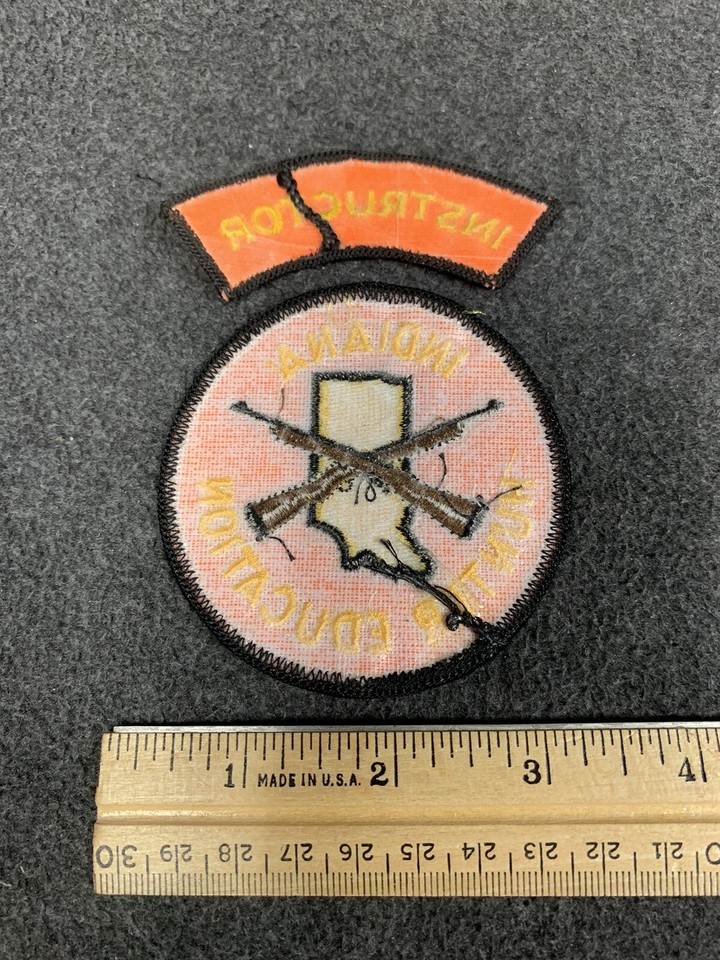 Indiana DNR Hunter Safety Education Instructor Patch & Tab Combo NRA ...