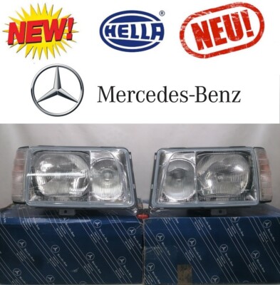 Neu New Nos Mercedes Hella Scheinwerfer R+L Mercedes W124 ab 8/1993 E ...
