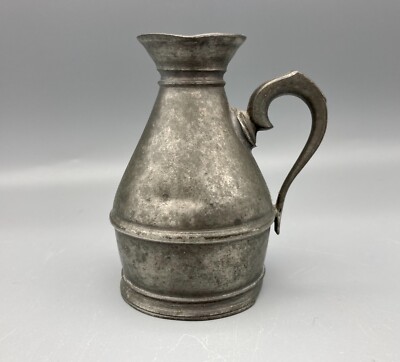 Irish Haystack Pewter Measure Noggin 3 3/4” Tall, Unknown Maker’s Mark ...