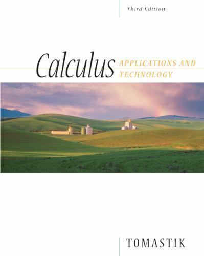 Calculus: Applications and Technology [With CDROM] by Tomastik, Edmond ...