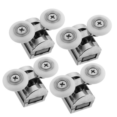4 Pack Shower Door Twin Rollers Screen Upper Top Sliding Wheels ...