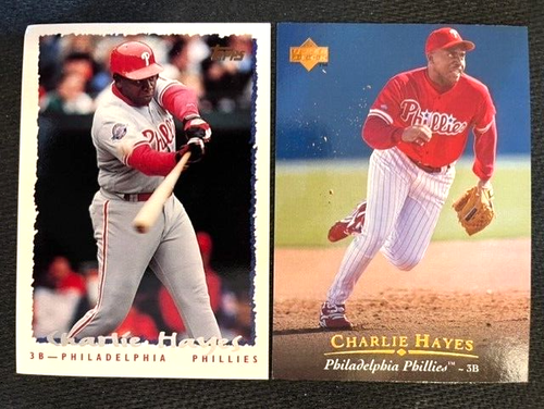 MLB - Charlie Hayes 1995 Topps & 1995 Upper Deck Baseball - Phillies | eBay