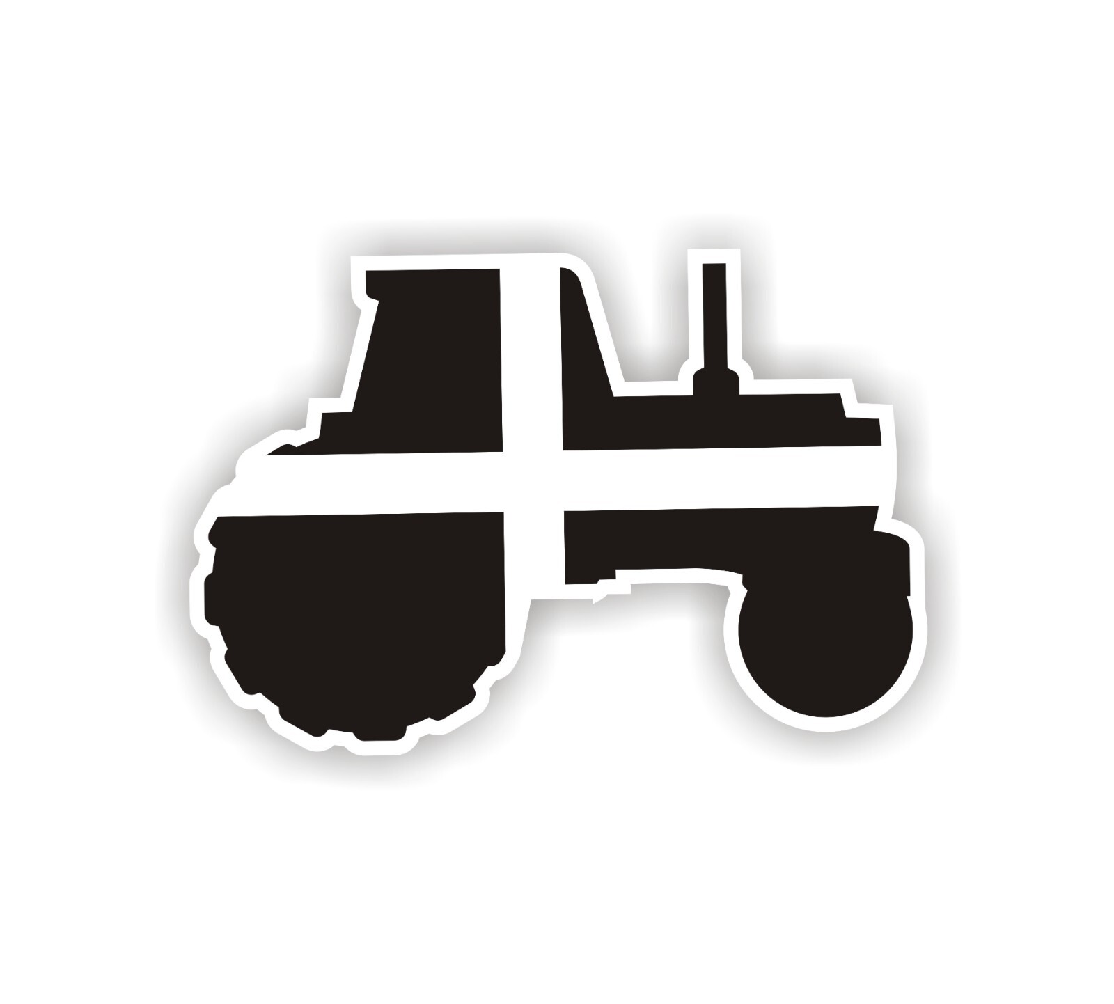 Cornwall Tractor Sticker 120mm x 80mm Decal Stickers Car Van Bumper ...