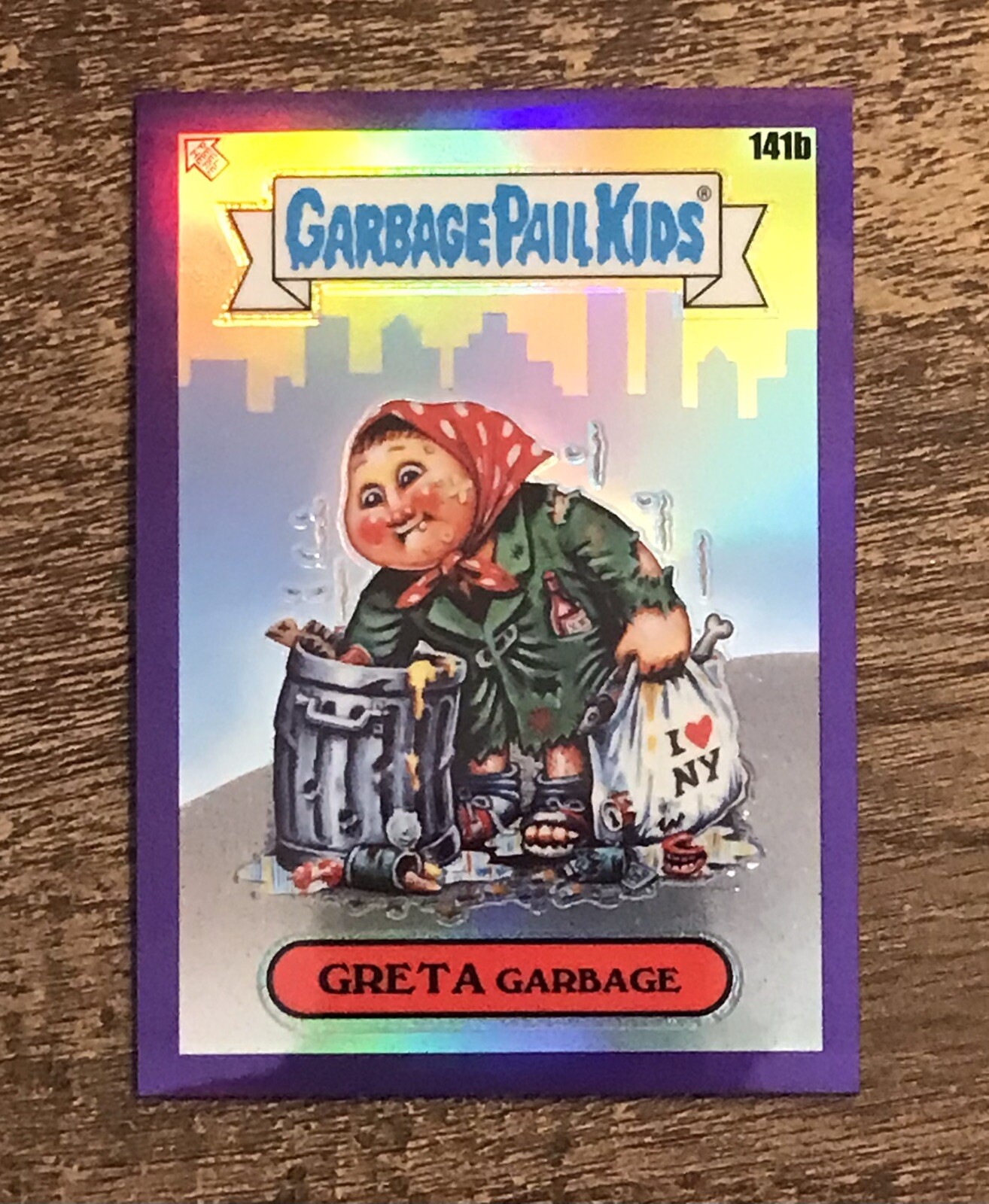 2021 Garbage Pail Kids Chrome Series 4 Greta Garbage 141b Purple ...