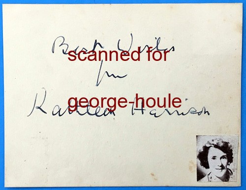 KATHLEEN HARRISON - AUTOGRAPH - MICHAEL MEDWIN - CHRISTMAS CAROL - MRS ...