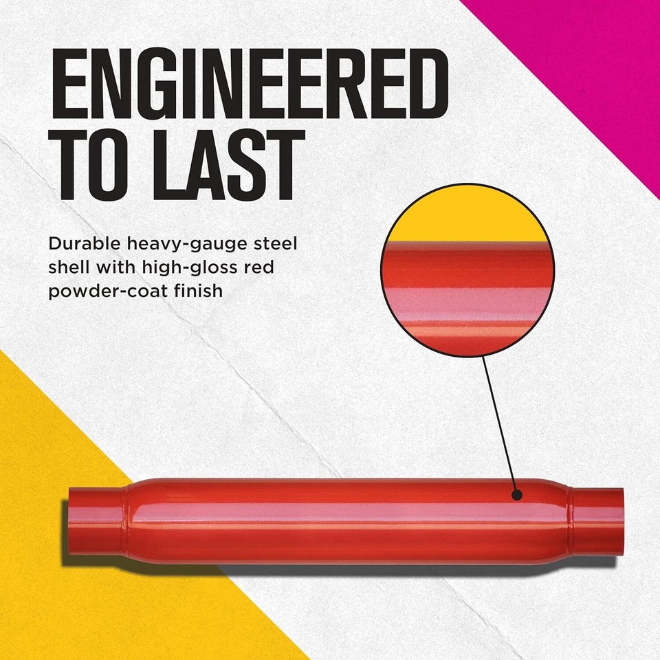 Thrush Glasspack Muffler Vintage Sound Heavy Gauge Steel Custom Fit 3.5 ...